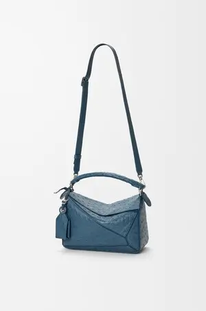 Loewe Petit Sac Featherlight Puzzle En Cuir D'autruche