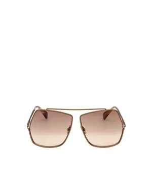 Max Mara Irregular Frame Sunglasses - Brown