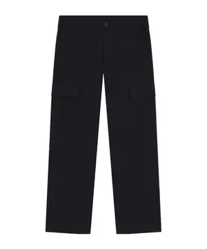 Hugo Boss Cotton Cargo Trousers - Black