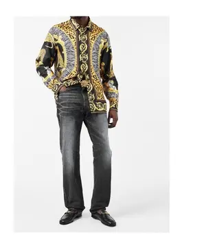 Versace Washed Bootcut Jeans