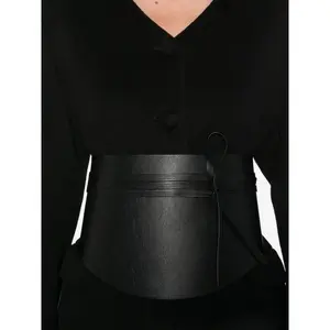 LISA YANG V-neck Single-breasted Coat