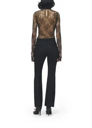 Alexander McQueen Long-sleeved Lace Top