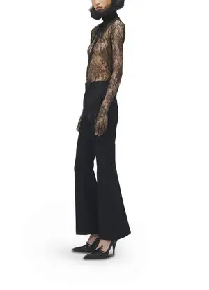 Alexander McQueen Long-sleeved Lace Top