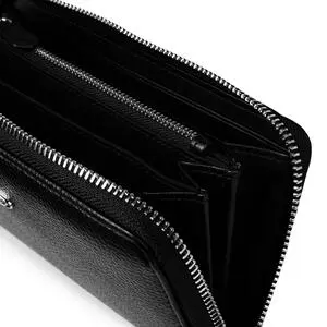 VIVIENNE WESTWOOD Saffiano Zip Round Wallet