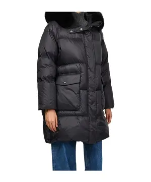 YVES SALOMON Fox Fur Hood Down Parka