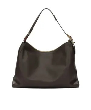 Etro Logo-lettering Grained-leather Shoulder Bag