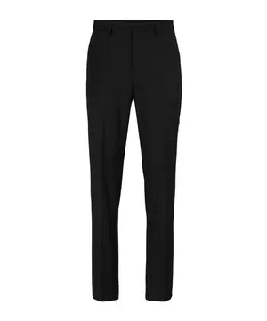 Hugo Boss Fitted Tailored Trousers - Black