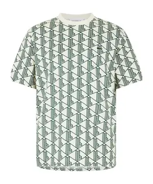 Lacoste All Over Print Mono T-shirt - White