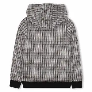 Hugo Boss Houndstooth Logo Hoodie