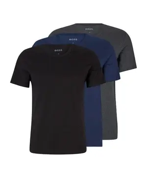 Hugo Boss 3 Pack Premium Cotton T-shirts - Black