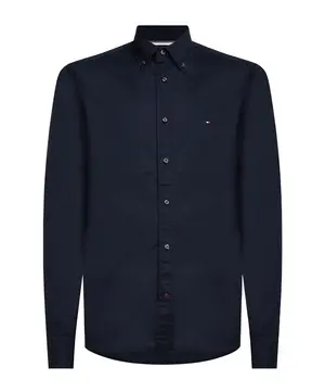 Tommy Hilfiger Long Sleeve Poplin Shirt - Black