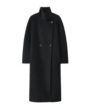 LISA YANG Double-breasted Coat - Black