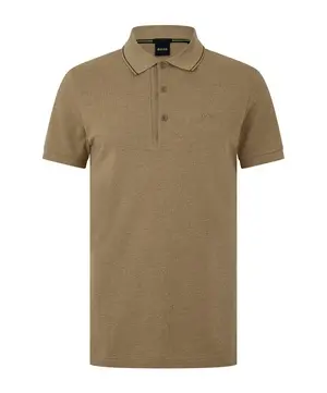 Hugo Boss Shortsleeve Polo Shirt - Brown