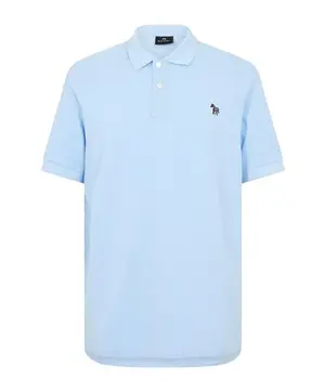Paul Smith Cotton Shortsleeve Polo Shirt - Blue