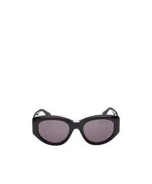 Max Mara Oval Frame Sunglasses - Black