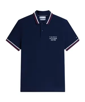 Tommy Hilfiger Short Sleeve Polo Shirt - Black