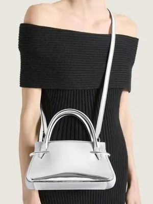 Givenchy Mini Pinch Bag In Mirror Effect Leather