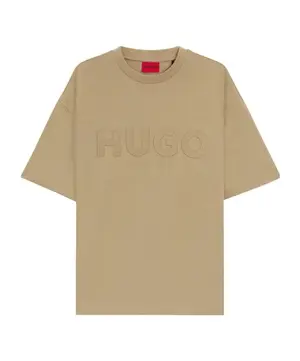 Hugo Boss Cotton Loosefit Tshirt - Beige