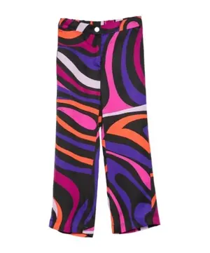 Emilio Pucci Printed Trousers - Black