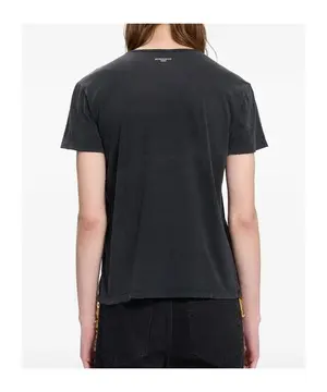 ANN DEMEULEMEESTER Slogan-print Washed-out T-shirt