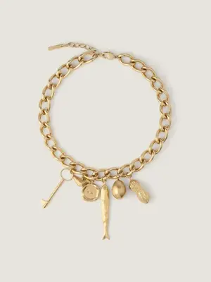 Givenchy Lucky Charms Necklace In Metal