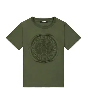Balmain Crewneck Shortsleeve Tshirt - Green