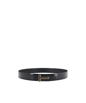 TOM FORD Logo Buckle Belt - Black