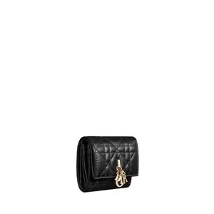 Dior Hibiscus L-zip Wallet