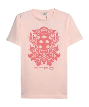 Etro Crewneck T-shirt With Graphic Print