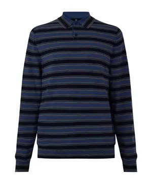 Paul Smith Knitted Polo Shirt - Black