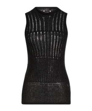 Rick Owens Solid-color Sleeveless Knit Top - Black