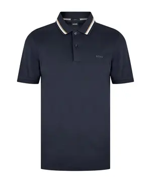 Hugo Boss Solid Color Polo Shirt - Black