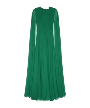 Givenchy Evening Dress In Silk Crepon With Cape