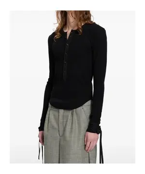 ANN DEMEULEMEESTER Pointelle-knit T-shirt
