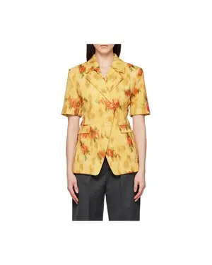 GANNI Blazer In Shibori Organza
