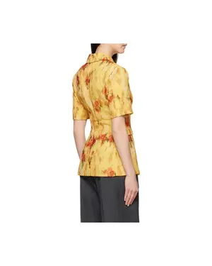 GANNI Blazer In Shibori Organza
