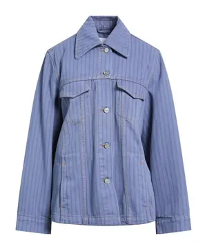 GANNI Striped Denim Jacket