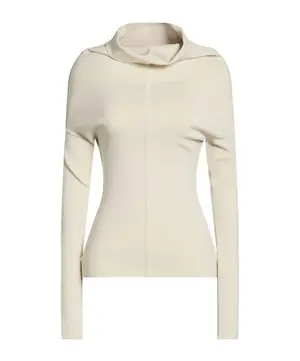 Rick Owens Solid-color High-neck Knitted Sweater - White