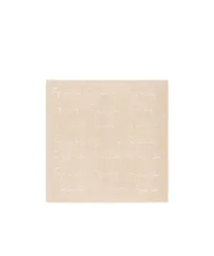 Givenchy Shawl In Silk And Wool With Signature - Light Brown