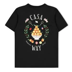 Casablanca Printed Cotton T-shirt - Black