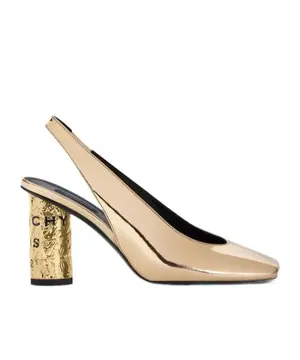 Givenchy Tape Slingbacks In Mirror Effect Leather