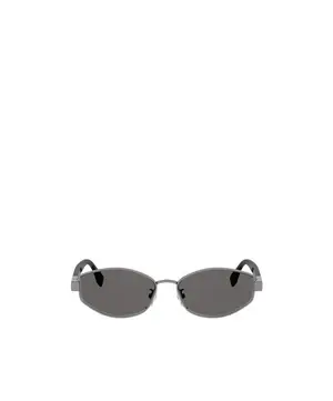 Fendi Baguette Silver Geometric Sunglasses