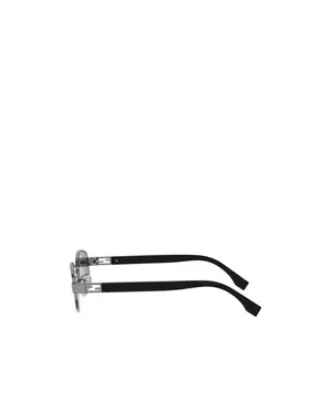 Fendi Baguette Silver Geometric Sunglasses