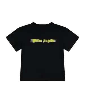 Palm Angels Crewneck Shortsleeve Tshirt - Black