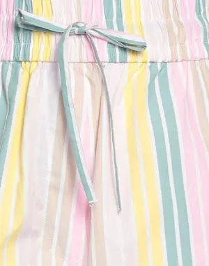 GANNI Striped Cotton Drawstring Waist Trousers