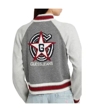 Guess Standcollar Zipup Knit Jacket