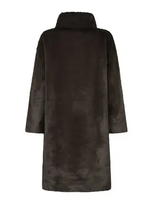 Herno Faux Fur Stand-collar Coat