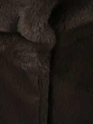 Herno Faux Fur Stand-collar Coat