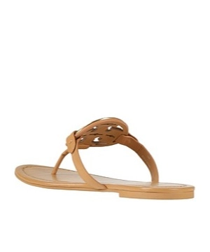Tory Burch Embellished Leather Flip-flops