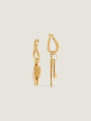Givenchy Lucky Charms Asymmetric Earrings In Metal